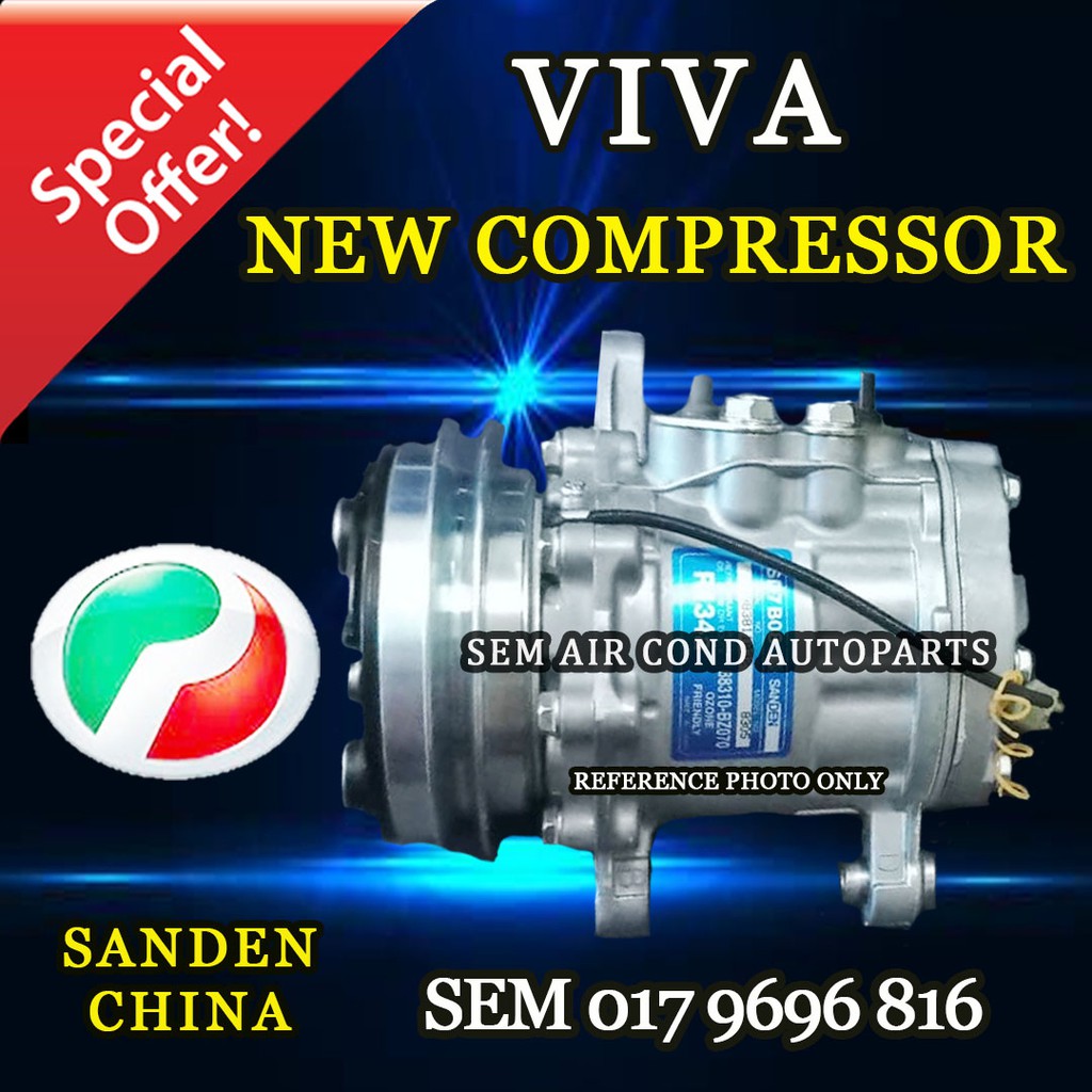 PERODUA VIVA CHINA NEW COMPRESSOR/ KOMPRESOR (CAR AIRCOND SYSTEM ...