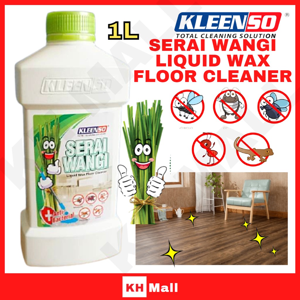KLEENSO Floor Cleaner Serai Wangi 1 Litre Floor Cleaner Liquid Wax ...