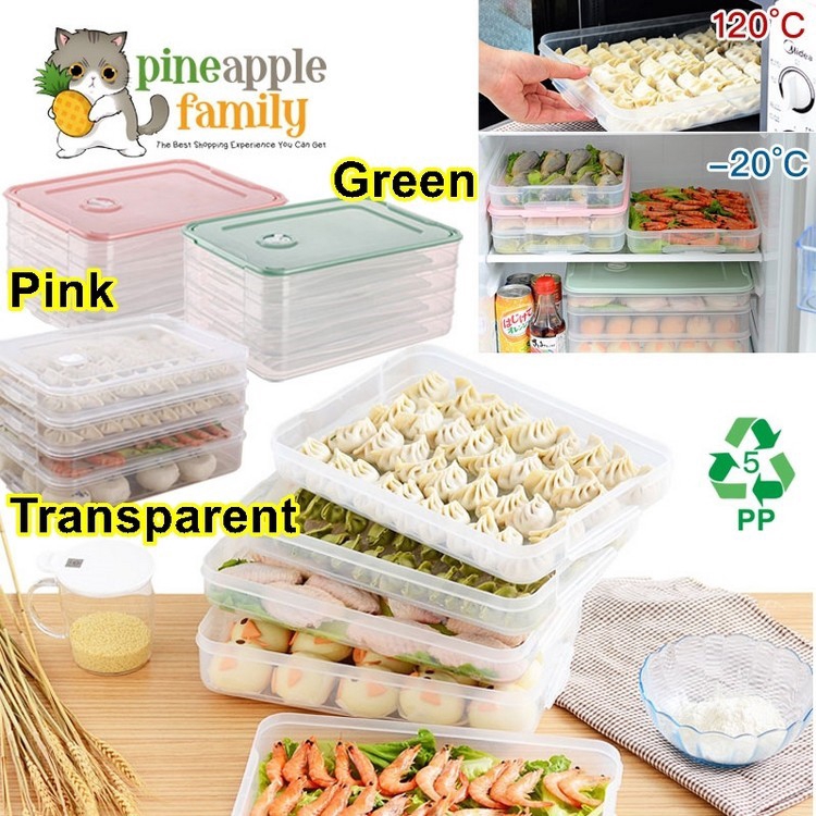 Multi-layer Plastic Refrigerator Transparent Egg Storage Food Storage ...