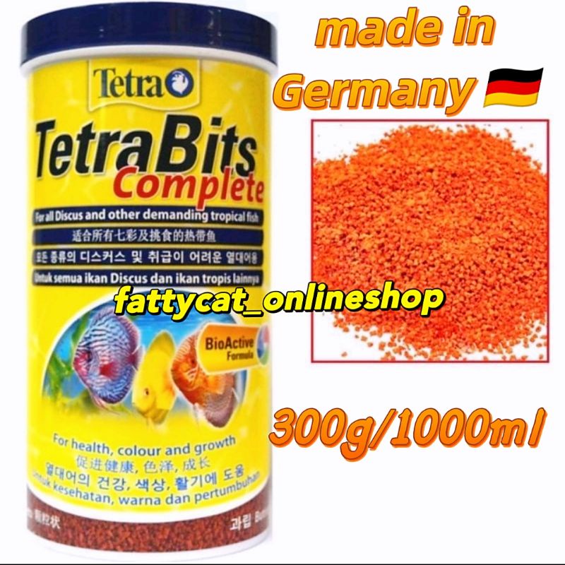 TETRA BITS FISH FOOD COMPLETED 300G/1000ML MADE IN GERMANY | Shopee ...