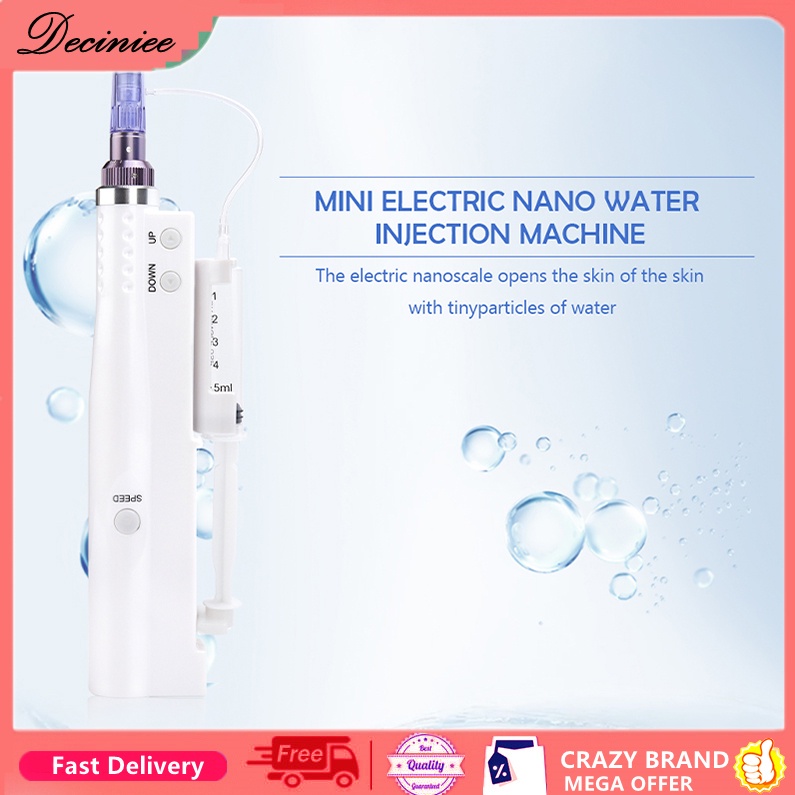 Hydra Injector Derma Pen Nano Mesotherapy Microneedle Pen Pressure ...