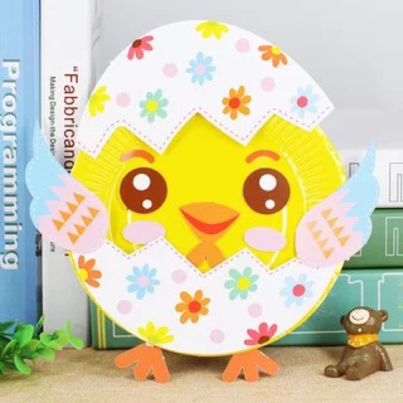 MY STOCK Handmade Craft Paper Kit DIY Cute Cartoon Paper Plate Art Kit ...