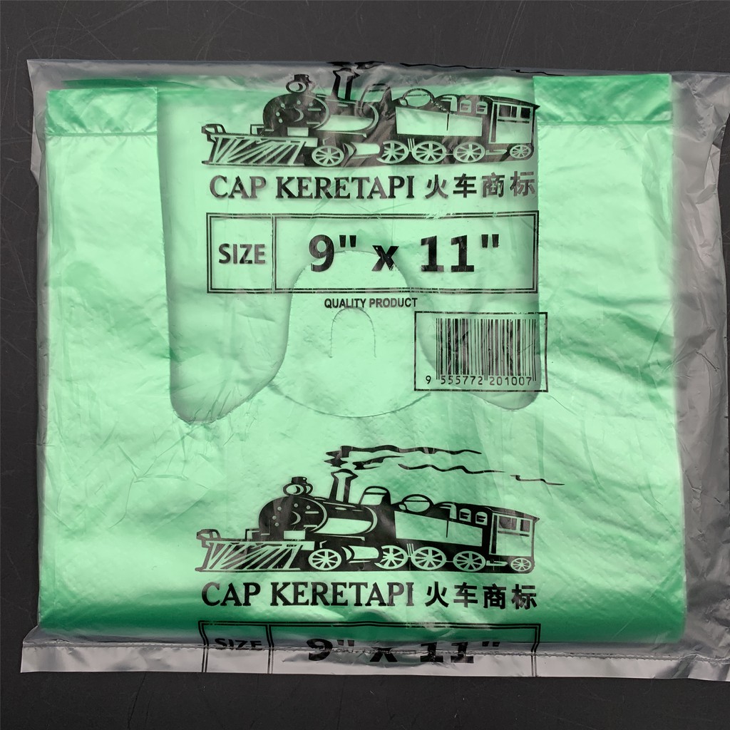 Quality Singlet Bag Thin Cap Keretapi Handle Bag Beg Plastik Nipis T Shirt Bag Beg