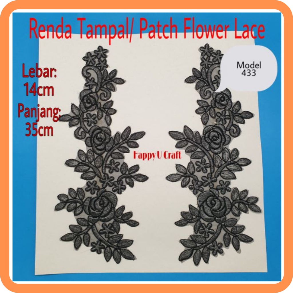 Renda Tampal/ Patch Flower Lace (Model 433) | Shopee Malaysia