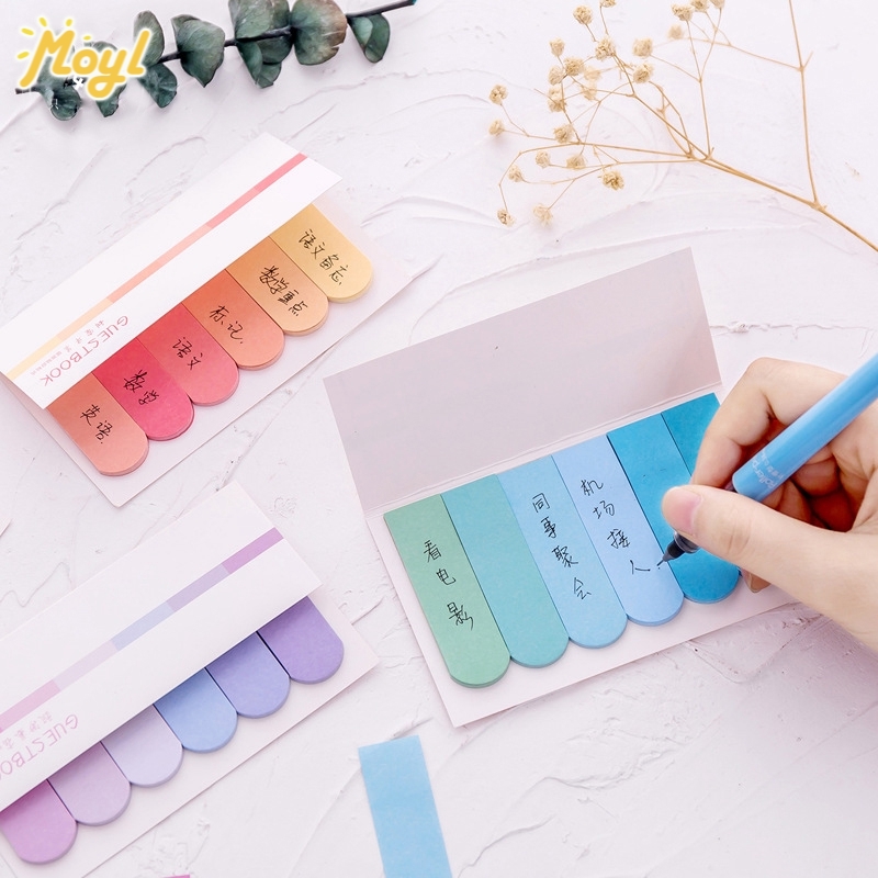 120 Sheets Korean Stationery Office Study Sticky Note Pad Note Paper ...