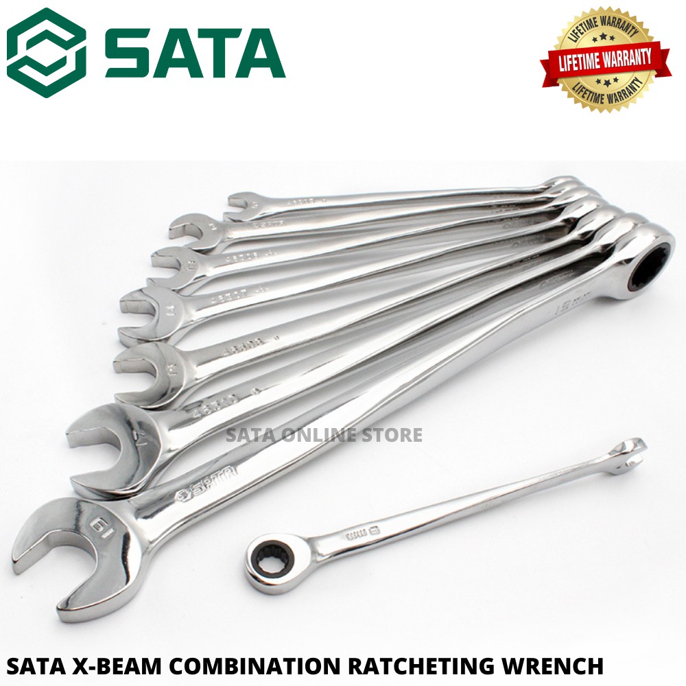 SATA X-BEAM COMBINATION RATCHETING WRENCH / SPANNER RACTHET / RATCHET ...