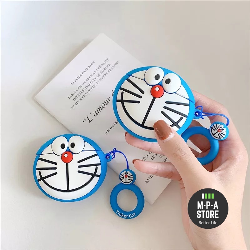 Doremon-shaped impact-resistant plastic Case, Case, Case for airpod 1 2 ...