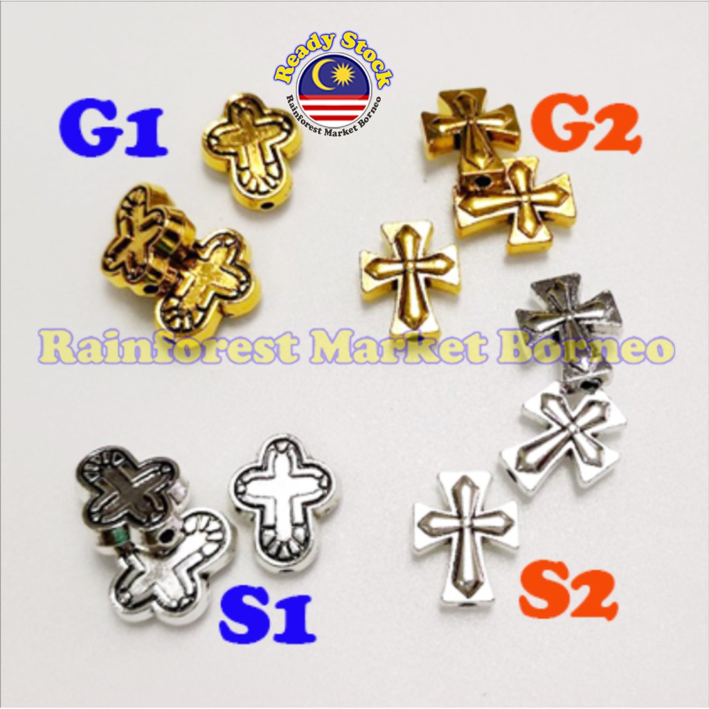 RMC6054 🇲🇾 14 pcs Cross Divider for Rosary Making Jewelry Supply DIY ...