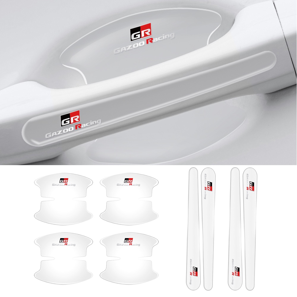 4/8pcs Crystal Epoxy Silicon Car Door Handle Stickers Car Handle ...