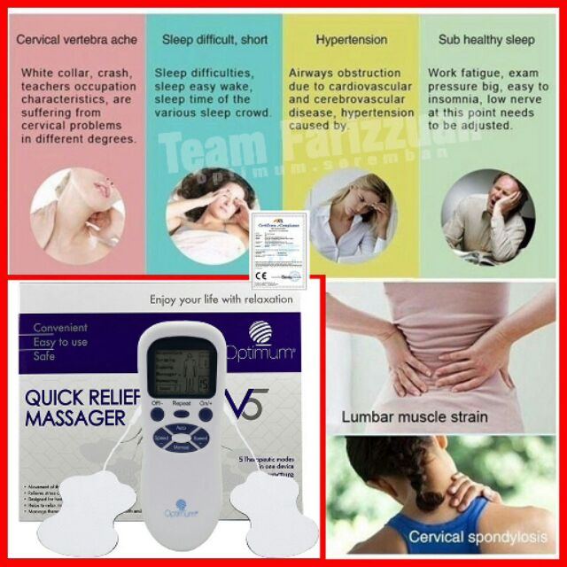 *OPTIMUM V5 QUICK RELIEF MASSAGER* | Shopee Malaysia