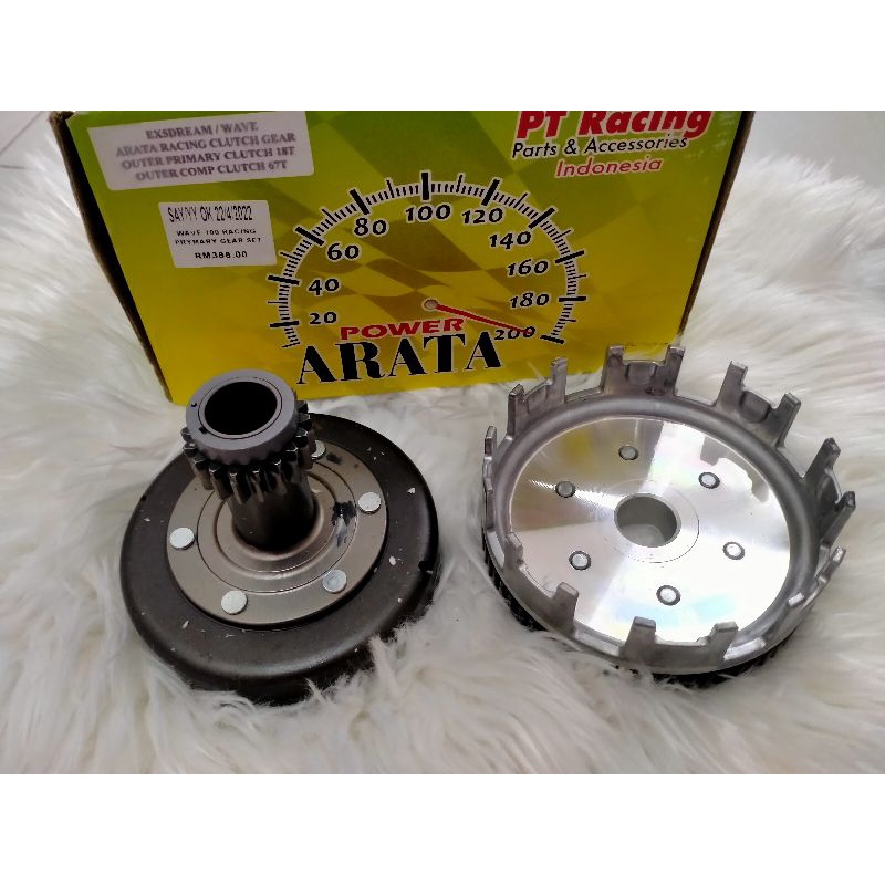 ready stock Malaysia ex5 dream/wave100 arata racing clutch gear outer primary clutch gear outer ...