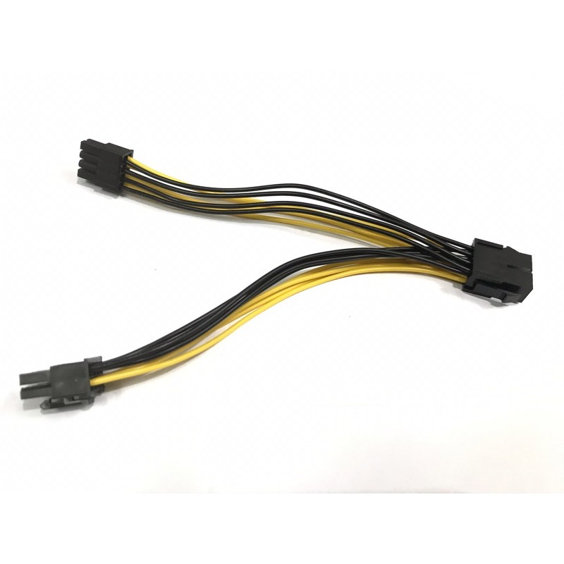 Cpu power splitter cable - splits 8 pins into 2 8 pin ends for Cpu ...