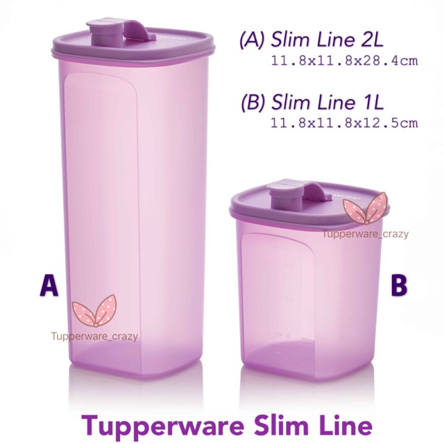 🔥Tupperware Slim Line (1pc or 2pcs)🔥 | Shopee Malaysia