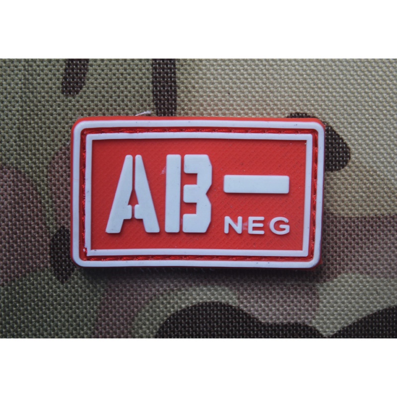 Velcro patch 3D PVC A+ B+ AB+ O+ Positive Type Group Patch Tactical ...