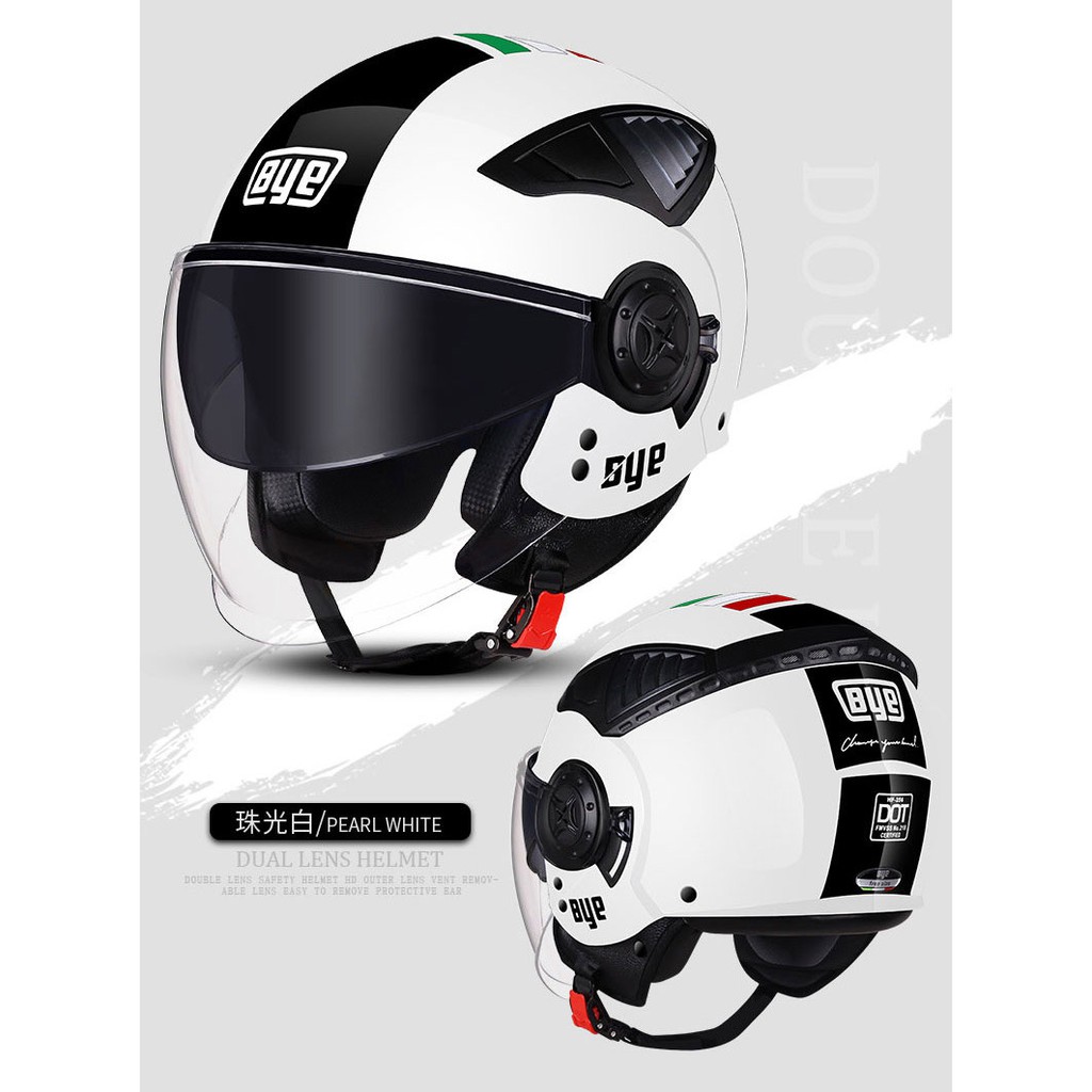 Ready stock KL -BYE Motorcycle Open Half Face Helmet chopper Scooter ...