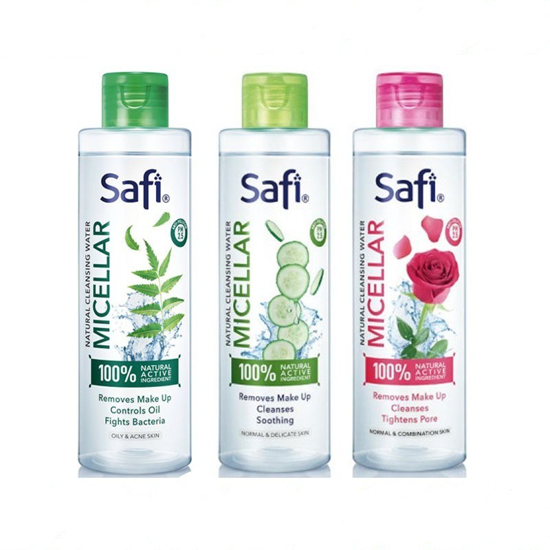 Safi Micellar Natural Cleansing Water (100ml/200ml) | Shopee Malaysia