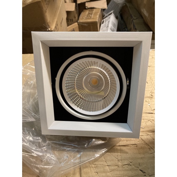 Interior Spotlight 20W LED COB square recessed ceiling spotlight, 4000K ...