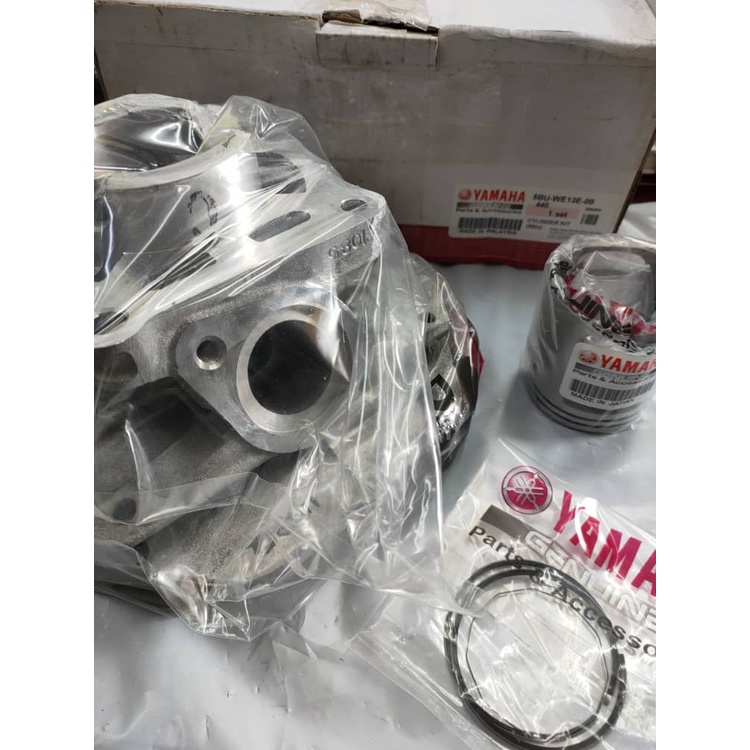 YAMAHA 125Z BLOCK SET ORIGINAL STANDARD HONG LEONG YAMAHA 5BU-WE13E WITH PISTON AND RING ...