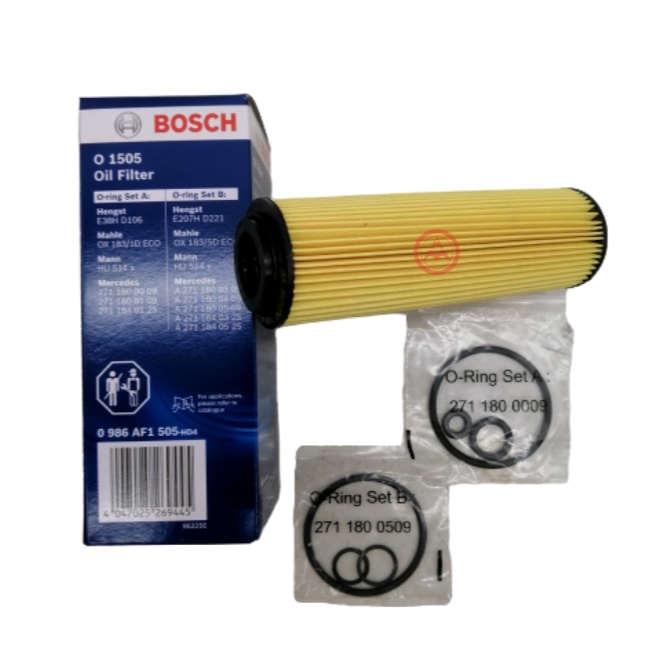0986 AF1 505 Bosch Oil Filter-Mercedes-Benz M27 W204 S204 C204 W212 S212 C207 A207 R172 | Shopee ...