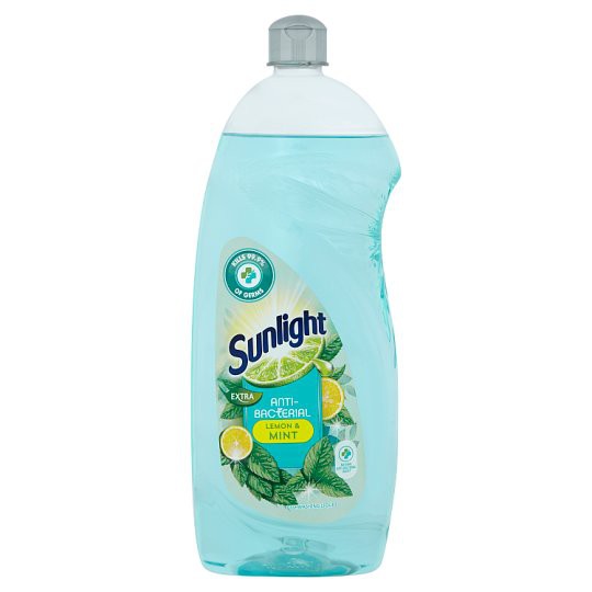 Sunlight Extra Anti-Bacterial Lemon & Mint Dishwashing Liquid 1000ml ...
