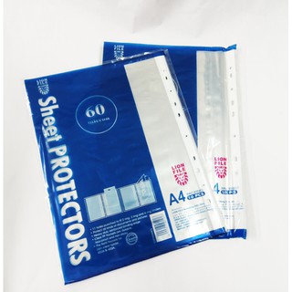 LION A4 11HOLE SHEET PROTECTORS 60MICRON (10SHEETS) | Shopee Malaysia