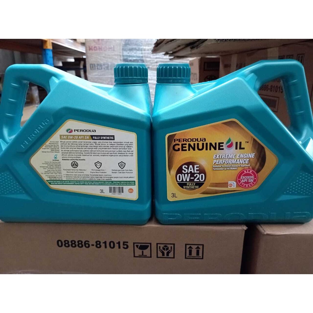 PERODUA FULLY 0W20 3L BEZZA 1.0 AXIA 1.0 0W-20 ENGINE OIL FULLY SYNTHETIC | Shopee Malaysia
