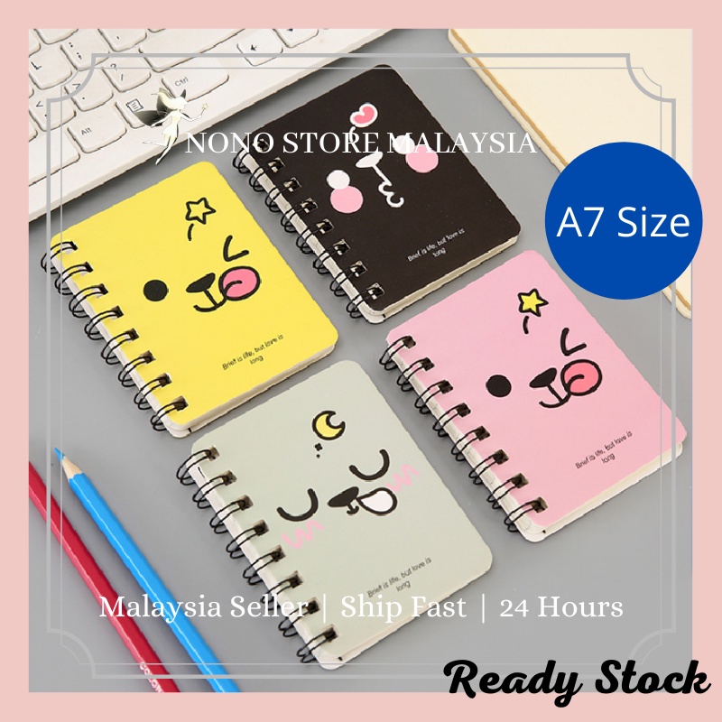 NONO.A7 Size Notebook Cute Stationery Memo Book Door Gift Free Gift ...