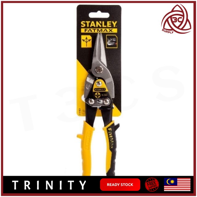 Stanley Fat Max 10" Aviation Tin Cutter Snip Straight Snipper Plier ...