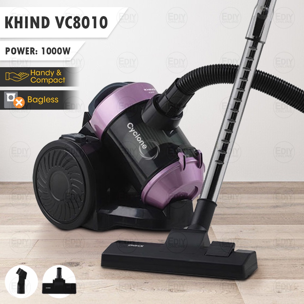 【NEW】 KHIND VC8008 VC8010 VC8012 MAX POWER 800W 1000W 1200W CYCLONE ...