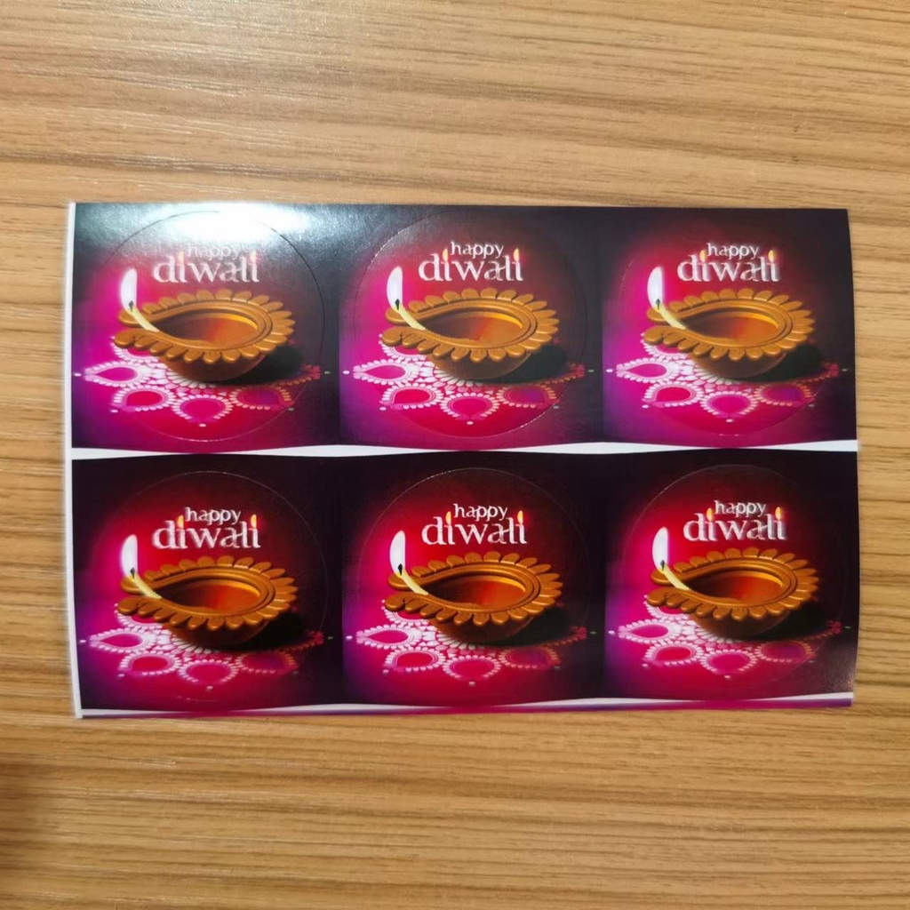 Deepavali Decor Sticker Diwali Diyas Gift Stickers | Shopee Malaysia