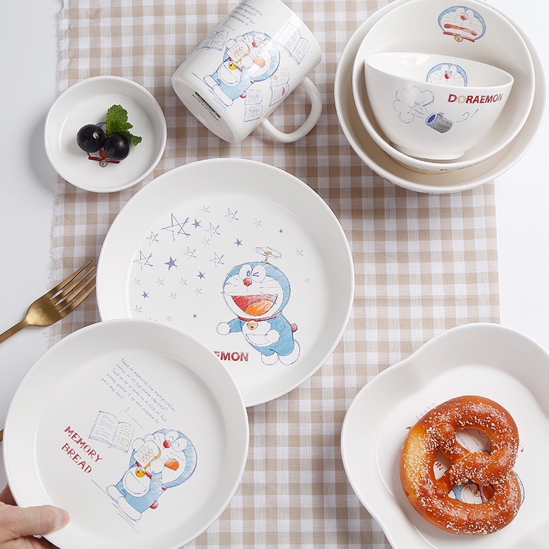 [ 𝗢𝗿𝗴𝗶𝗻𝗮𝗹 ceramic ] DORAEMON Dinnerware bowl Doraemon Bowl gift cawan ...