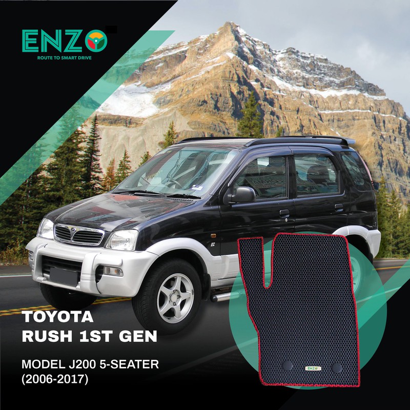 Toyota Rush 1st Gen Model J200 5-Seater - Enzo Customised Car Mat ...