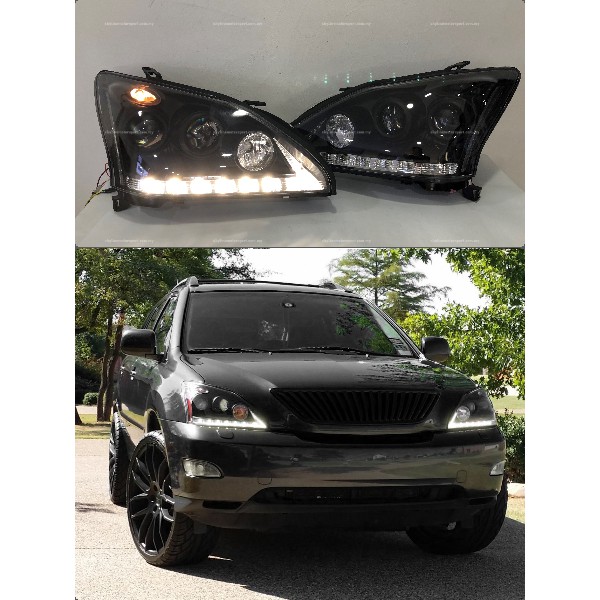 Toyota Harrier ACU30 Head Lamp Projector Projector DRL Led 100% Taiwan ...