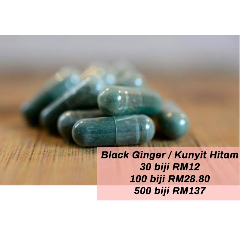 Kapsul Serbuk Kunyit Hitam Black Ginger Thai Ginseng Kaempferia ...