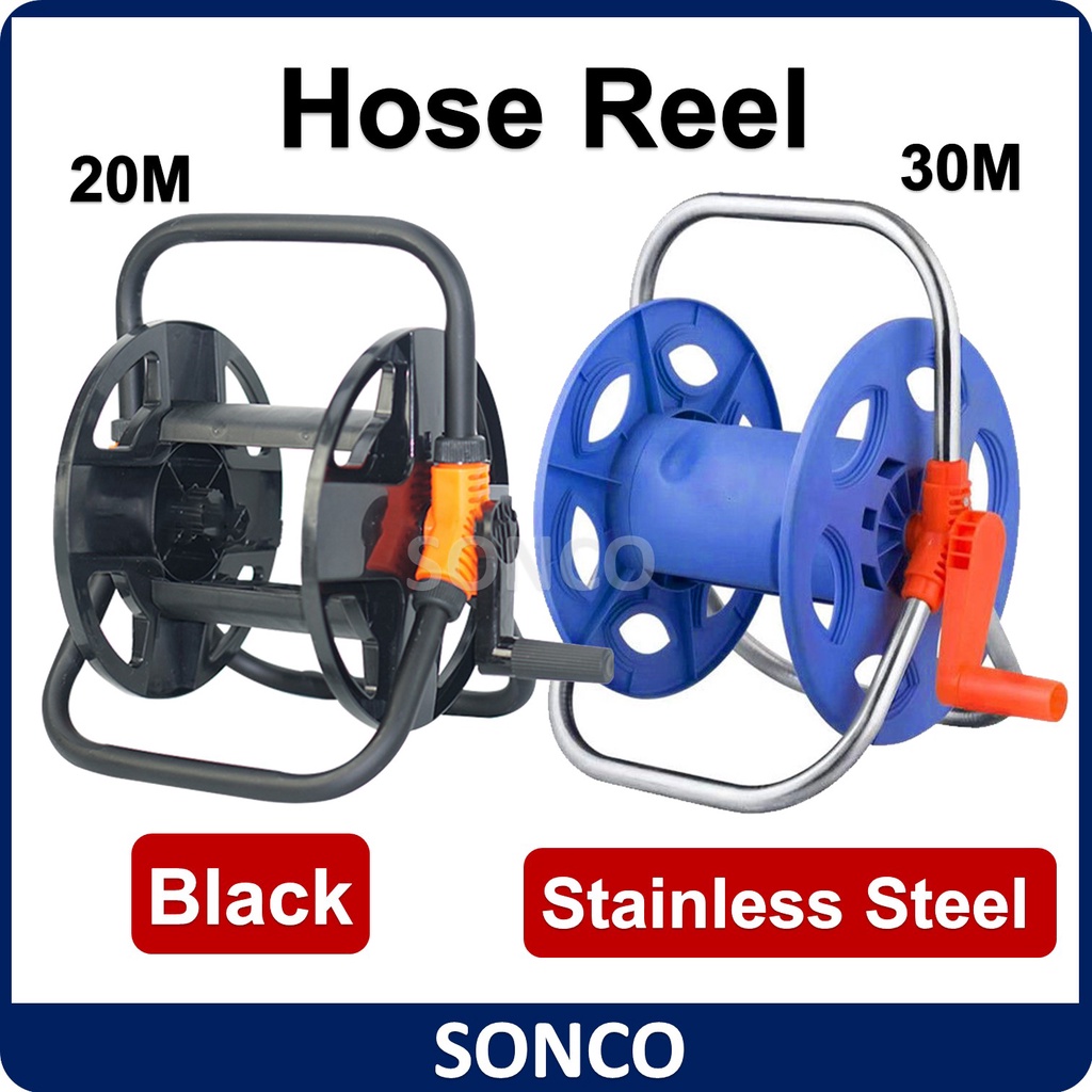 50M Garden Hose Reel PVC Water Hose Organiser Pipe Holder PVC kekili ...