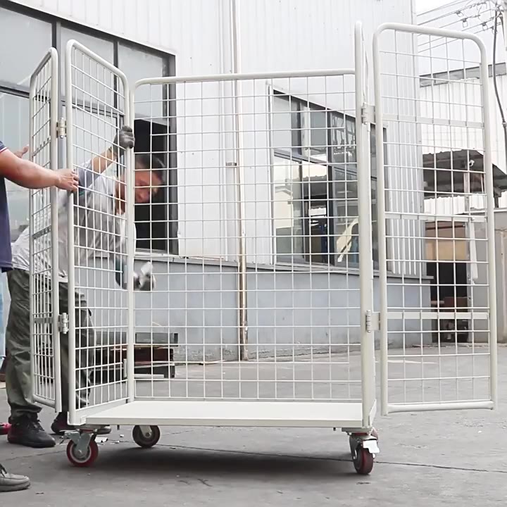 500kg Work Tainer Logistics Courier Trolley Roller Loader Warehouse ...