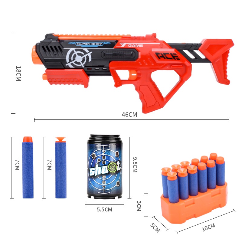Nerfty Blaster Gun Set toys Blaster kids For Boys Mainan Pistol kanak ...