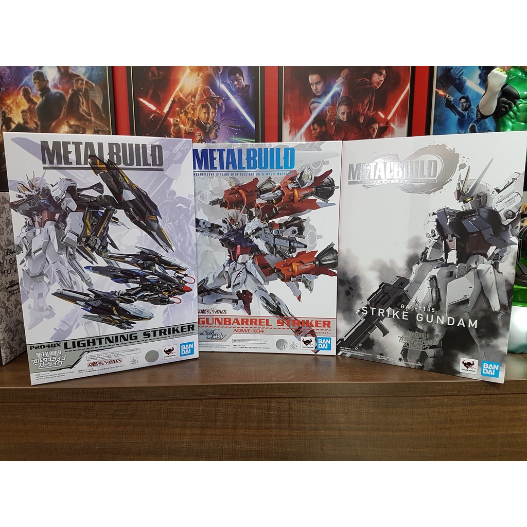(BANDAI EXCLUSIVES) METAL BUILD STRIKE GUNDAM + METAL BUILD GUN BARREL ...