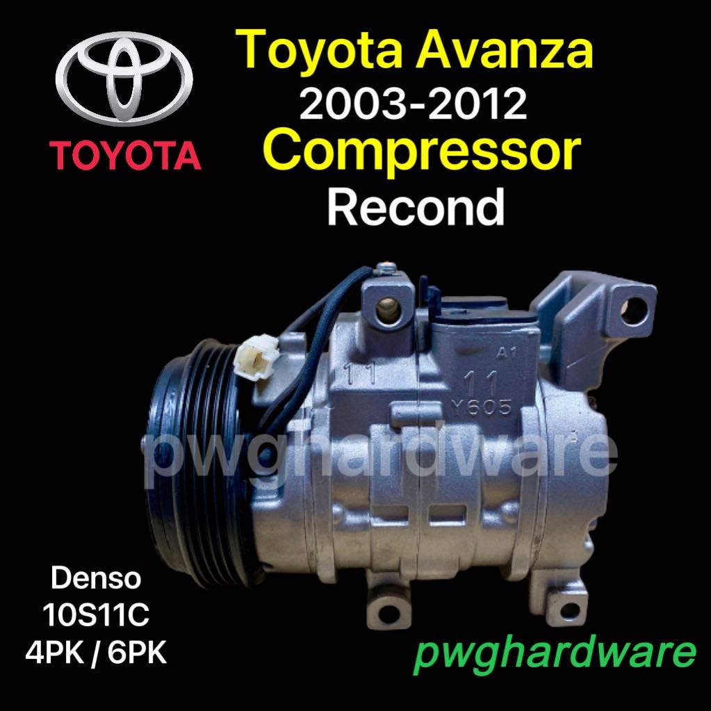 Recond AirCond Compressor Toyota Avanza 1.3cc 4PK / 1.5cc 6PK ...