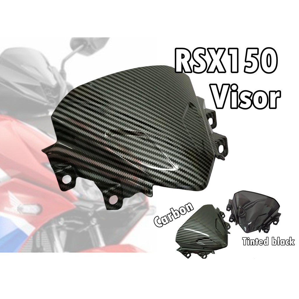 HONDA RSX RS-X150 COWLING VISOR LONG / WINDSHIELD TRANSPARENT BLACK ...