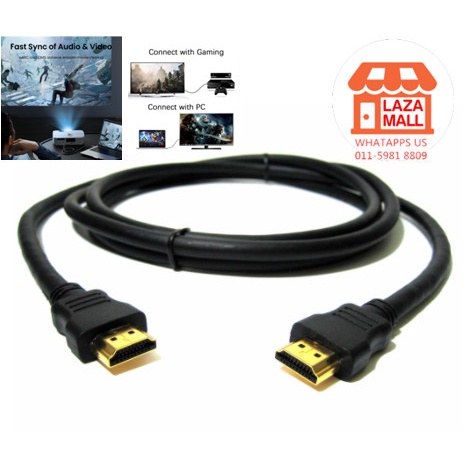4K HDMI WAYAR 5M 3M 2M 1.5M 3D UHD HIGH SPEED CABLE FULL HD TV COMPUTER ...
