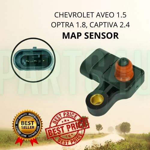 MAP SENSOR 3 PIN CHEVROLET AVEO 1.5, OPTRA 1.8, CAPTIVA 2.4 | Shopee ...
