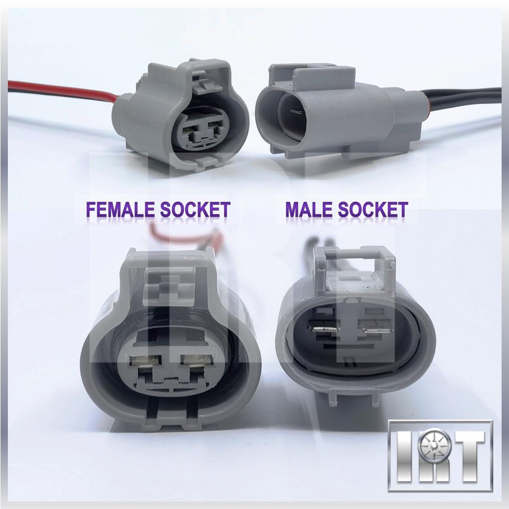 2 Pin Radiator Fan Motor Socket Soket Kereta Nippon Denso BLM FLX ...