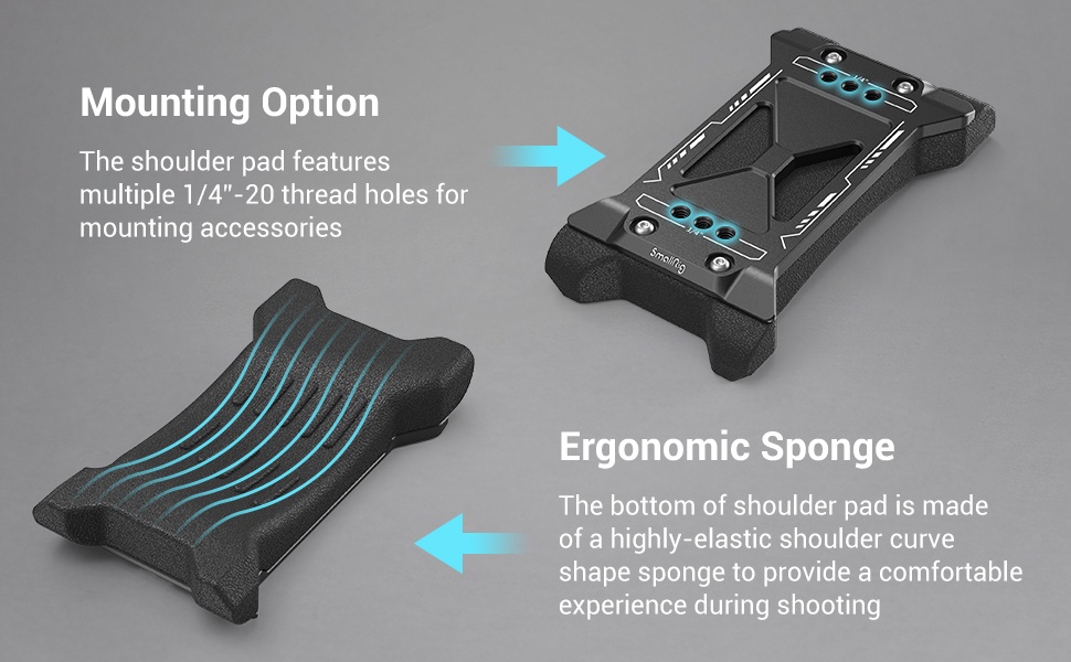 📦 1 day delivery 📌 SmallRig Basic Shoulder Kit 2896 Movie Camera ...