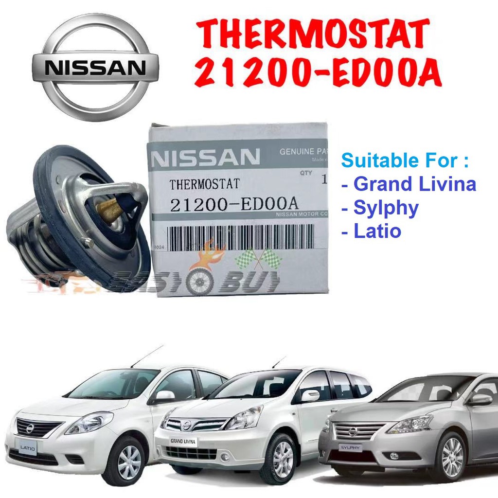 NISSAN Genuine Thermostat with rubber (seal) Nissan Livina / Latio ...