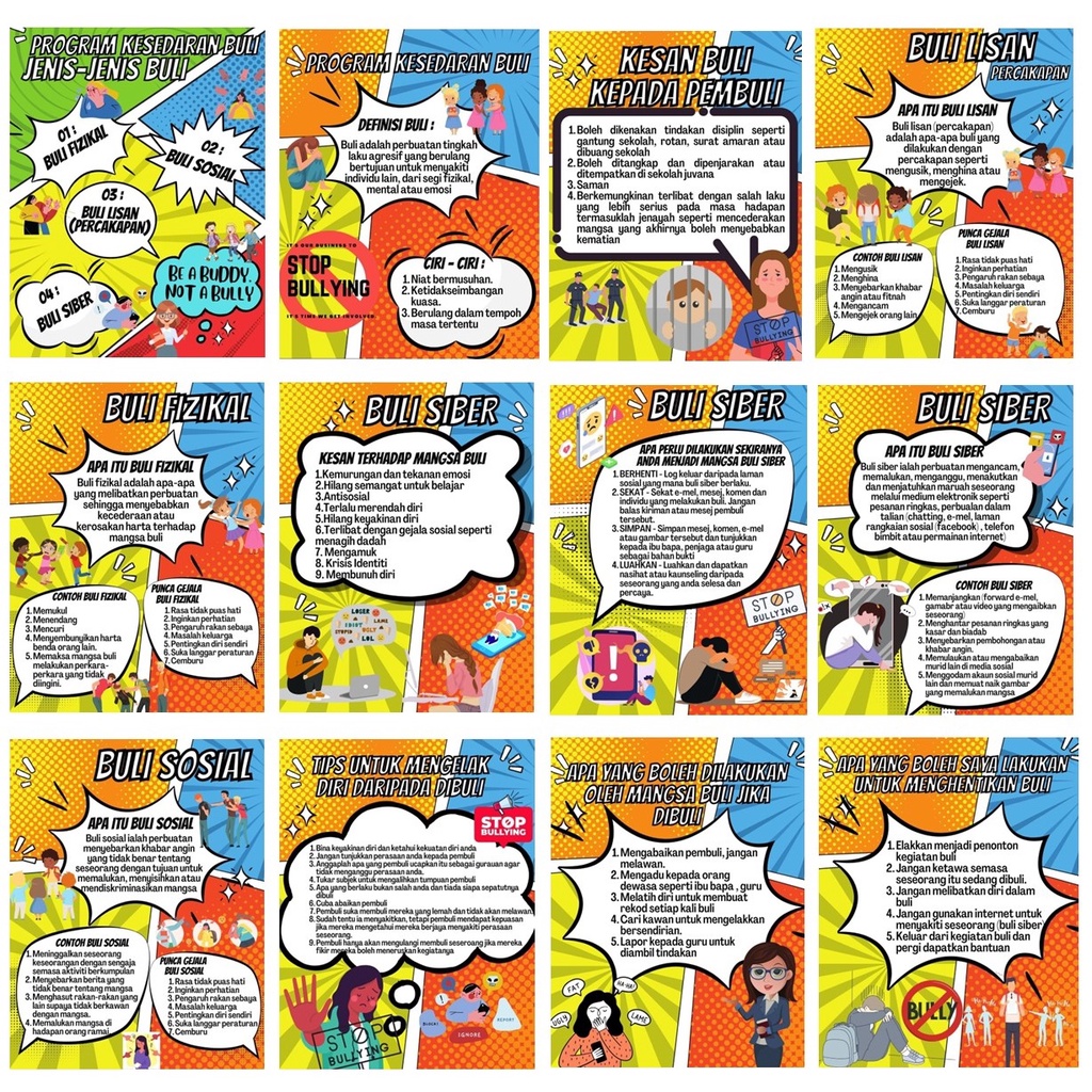 Banner berkaitan buli, kesedaran buli bimbingan dan kaunseling untuk ...