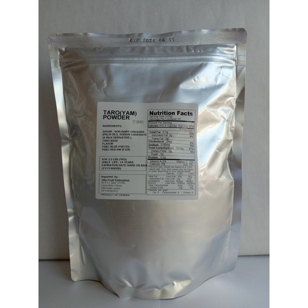 Yam/Taro Powder For Bubble Tea, Ice Blended, Boba Tea, Smoothies Or ...