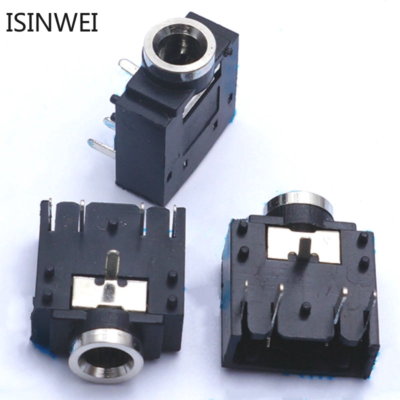 20pcs 5Pin 3.5mm Female Audio Stereo Jack Socket 3F07 Audio Socket iron ...