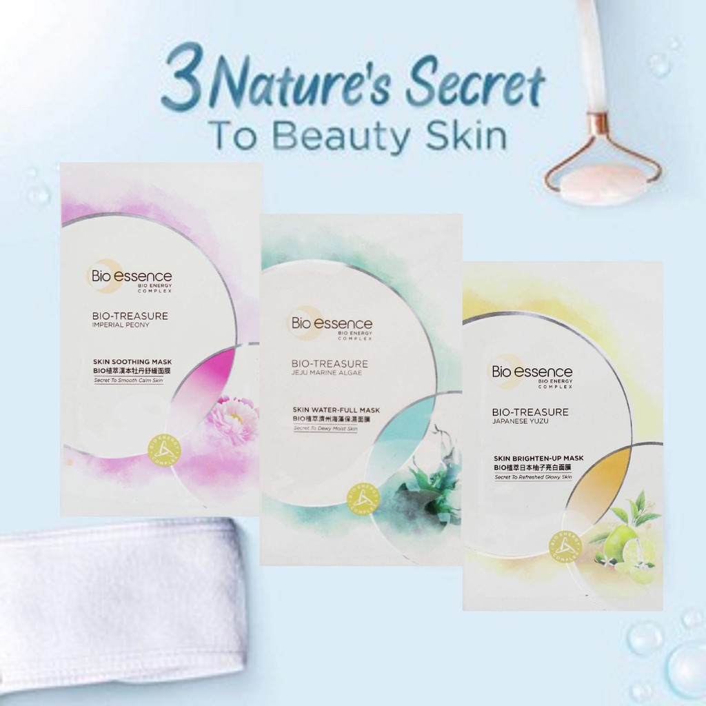 Bio Essence Bio-Treasure Full Mask (20ml x 1's) - 3 Variants | Shopee ...