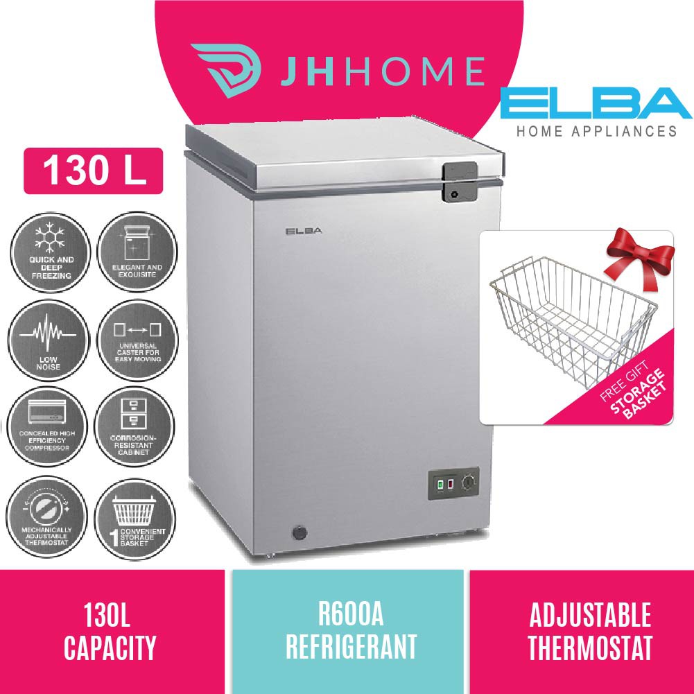 Elba 130L Chest Freezer With Safety Lock EF-E1310 | Faber 100L Dual ...